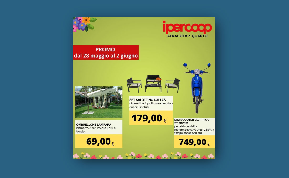 Ipercoop promozione - Centro Commerciale Le Porte di Napoli - Afragola, Campania