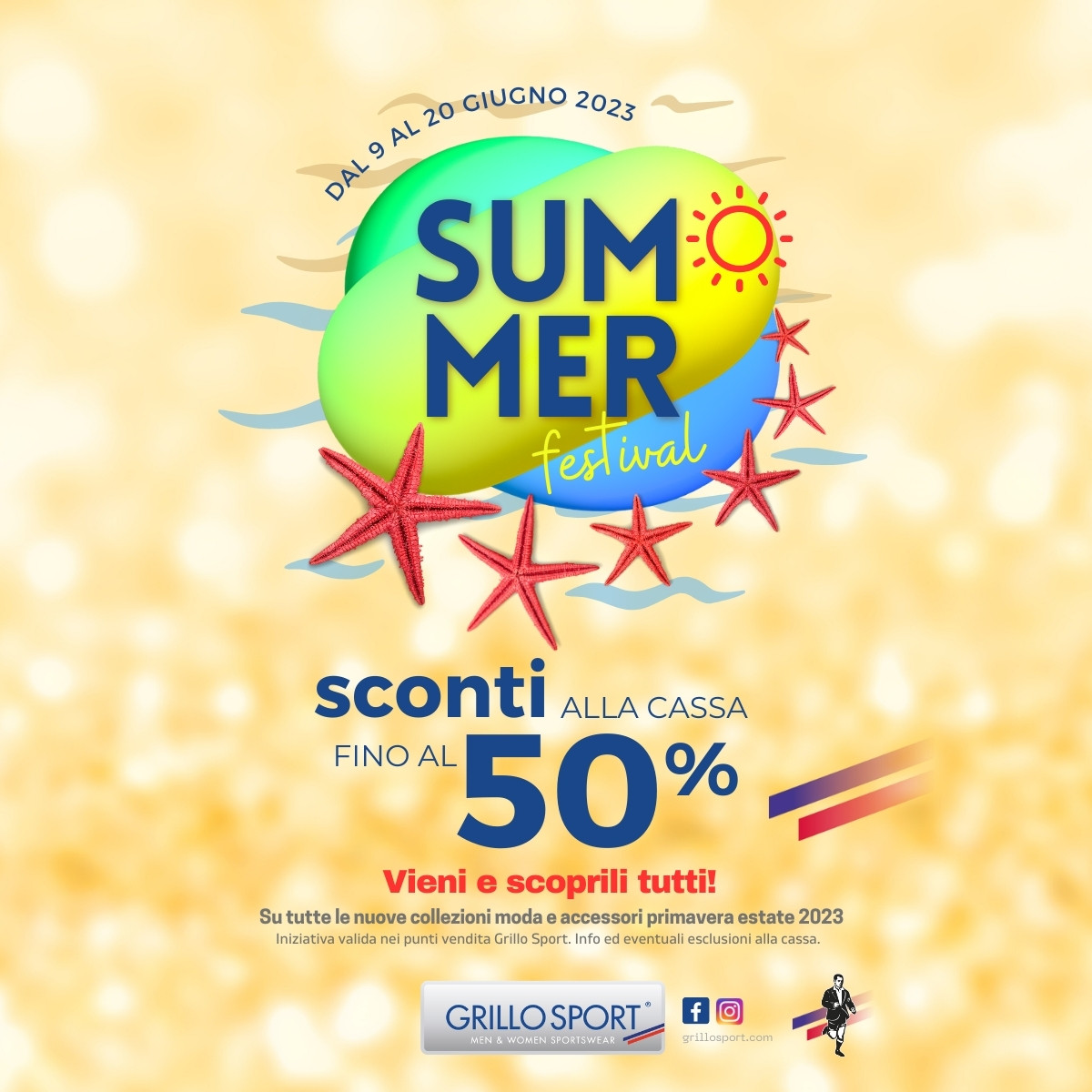 Summer Festival #GrilloSport. Fino al 20 giugno da Grillo Sport trovi ...